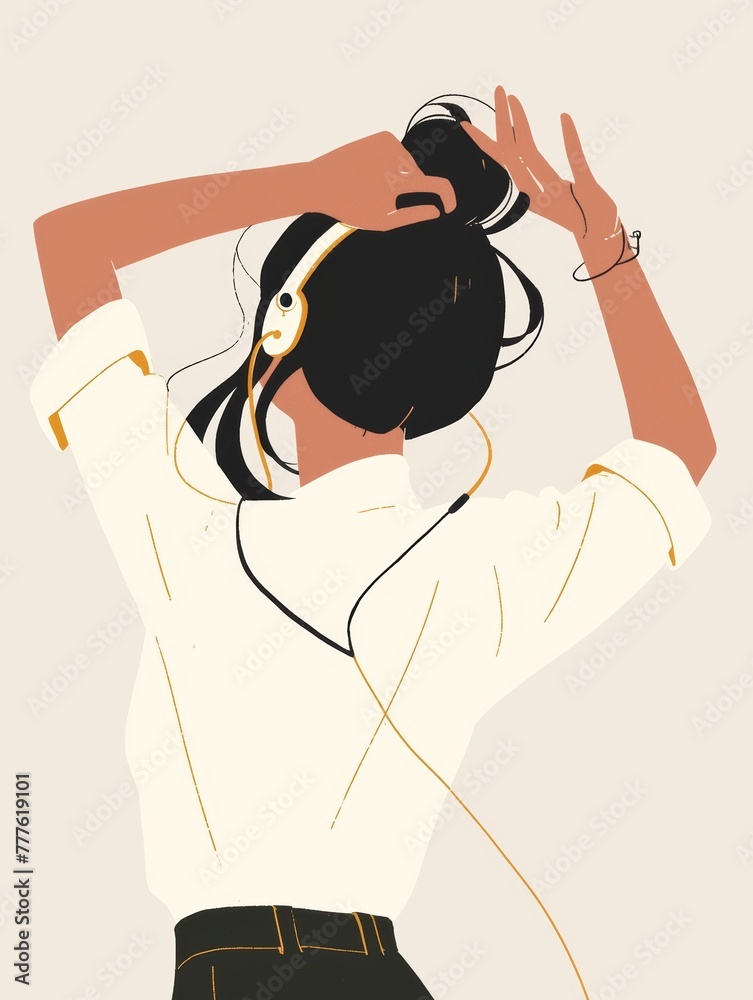 Affirmation Card: Woman with Hearing Aid Conducting Breakeven Analysis ...