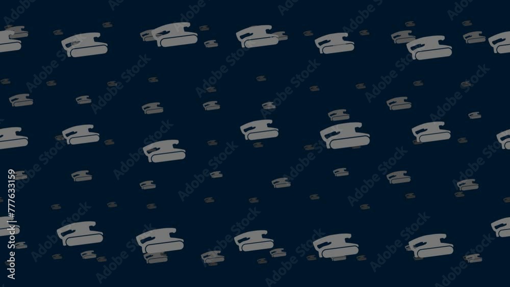 Sanding Symbols Float Horizontally From Left To Right Parallax Fly Effect Floating Symbols Are