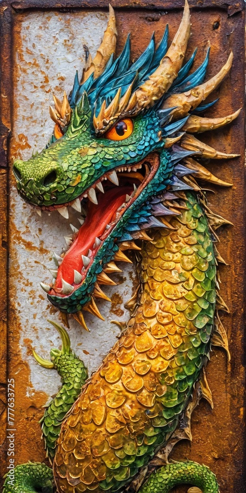 dragon snake wyvern drake wyvern worm, winged serpent. fruit vegetables ...