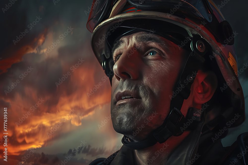 A powerful portrait capturing the determination and bravery of a ...