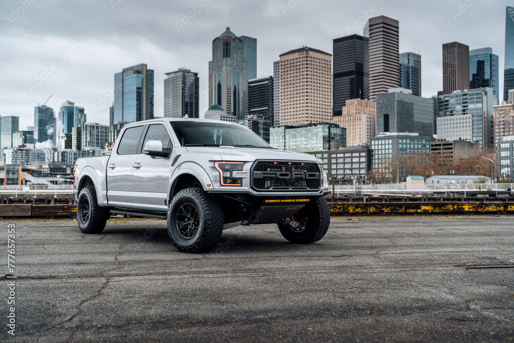 Seattle, WA, USA April 5, 2024 Ford Raptor Stock Photo | Adobe Stock