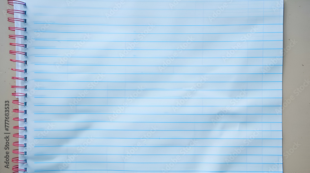 Vintage crumpled old notebook sheet of paper with lines design concept ...