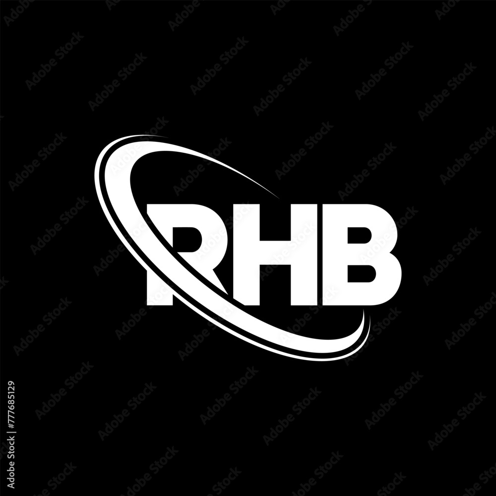 RHB logo. RHB letter. RHB letter logo design. Initials RHB logo linked ...