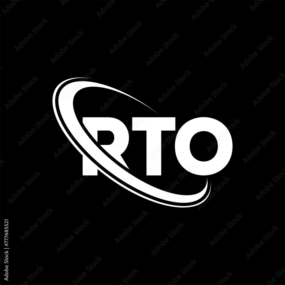Vecteur Stock RTO logo. RTO letter. RTO letter logo design. Initials ...