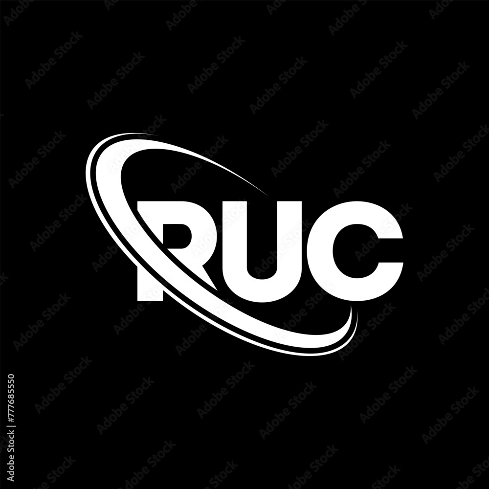 RUC logo. RUC letter. RUC letter logo design. Initials RUC logo linked ...