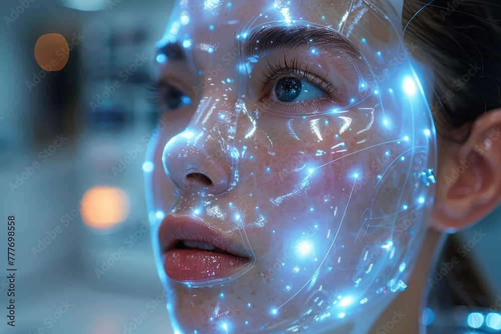 3D imaging technology used in plastic surgery planning, offering a ...