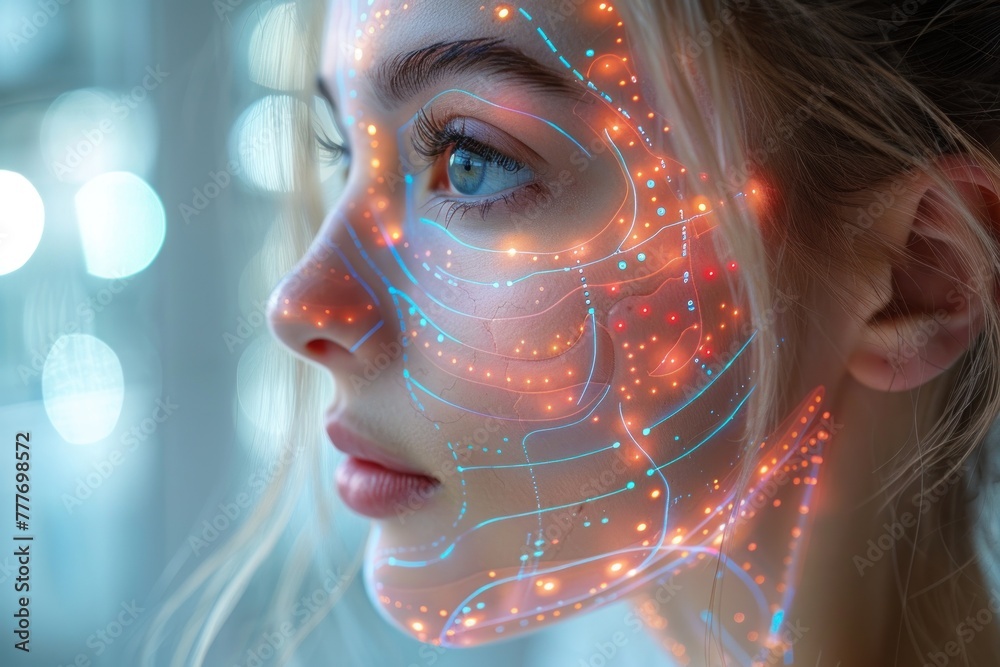 3D imaging technology used in plastic surgery planning, offering a ...