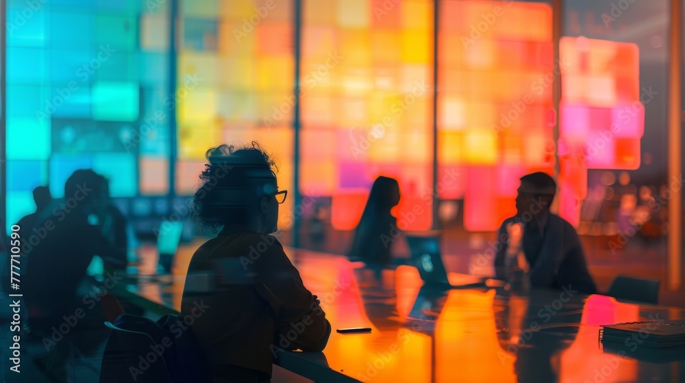 An interactive workshop on innovation management, visualized as a ...