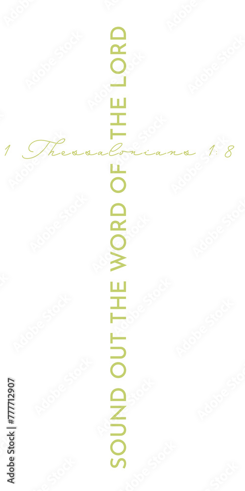 1 THESSALONIANS 1:8 KJV "SOUND OUT THE WORD OF THE LORD" in a word ...