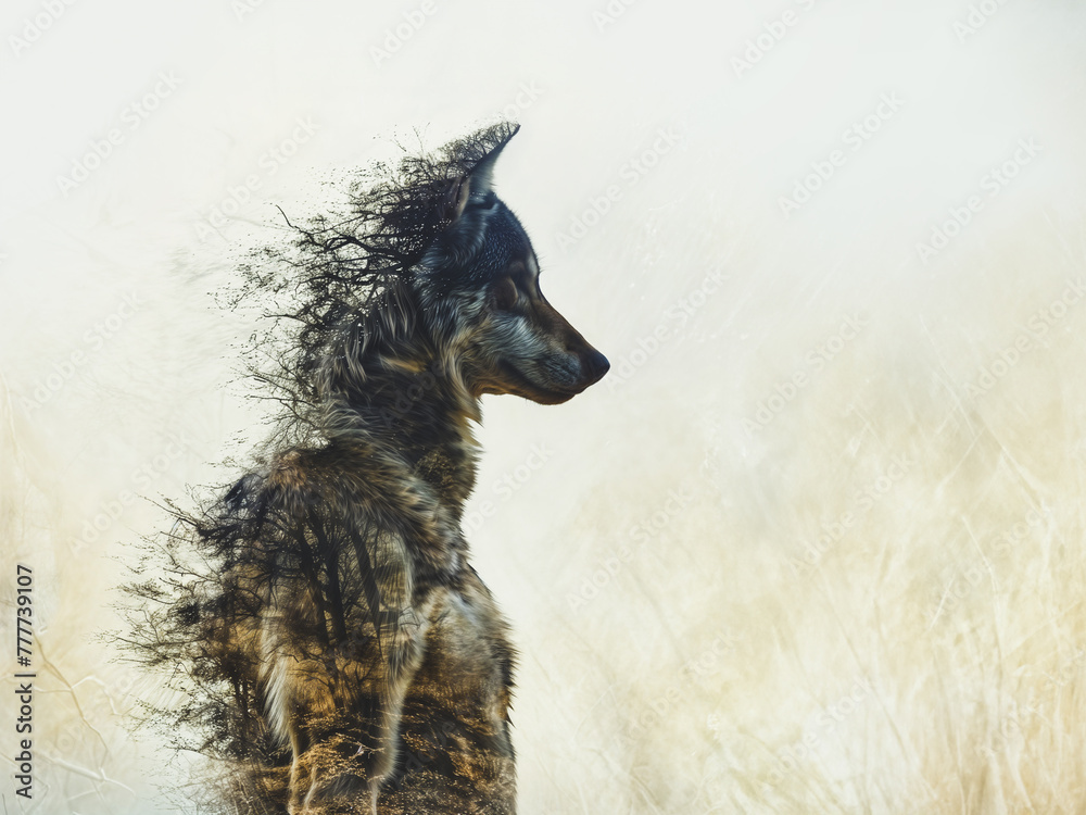 Werewolf transforming into a human Stock Photo | Adobe Stock