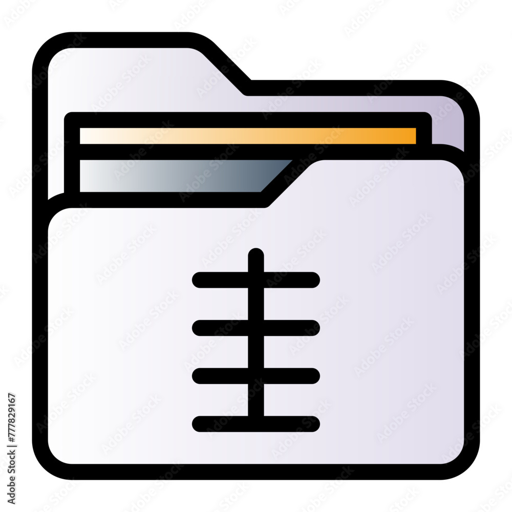 This is the Zip Folder icon from the Data Management icon collection ...