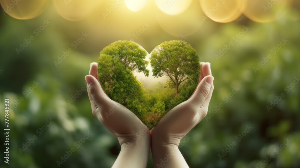 World Environment Day Concept Two Human Hands Holding Earth Globe And