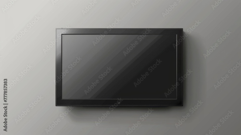 Wall-Mounted Flat Screen Television Interior - A wall-mounted flat ...
