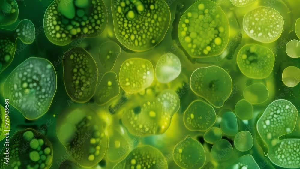 A striking feature of this microscopic image is the detailed view of ...