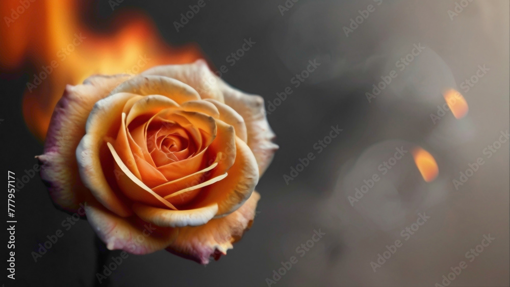 multicolor light color sepals rose background with little shade of the ...