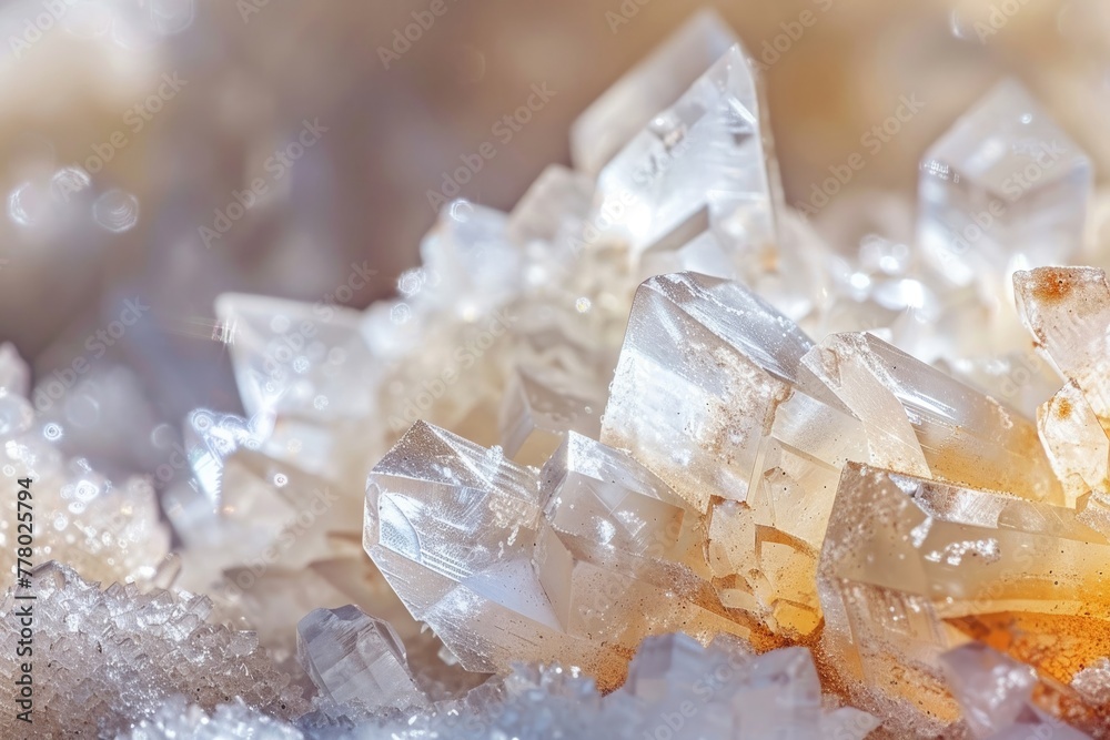 Zoomed in view of salt and sugar crystals, contrasting shapes and ...