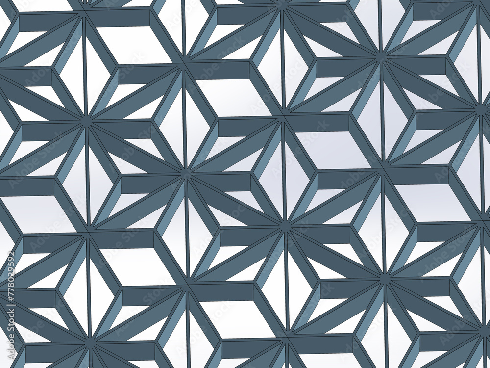 Asanoha Hemp Leaves Pattern, traditional Japanese motif, archetypal ...