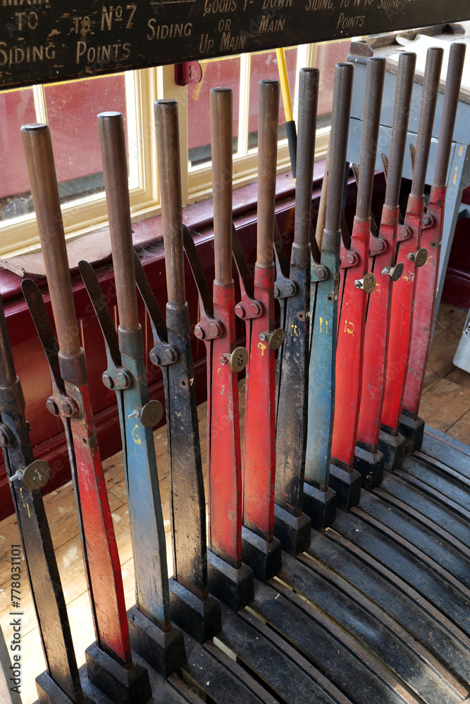 Heritage railway junction box point leavers for controlling the ...