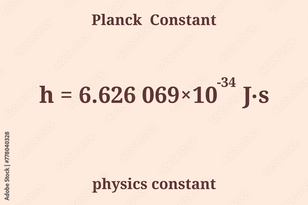 Planck Constant. Physics constant. Education. Science. Vector illustration. Stock Vector | Adobe ...