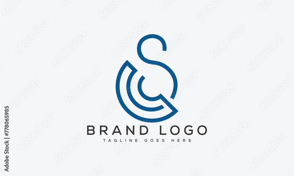 letter SC logo design vector template design for brand Stock Vector ...