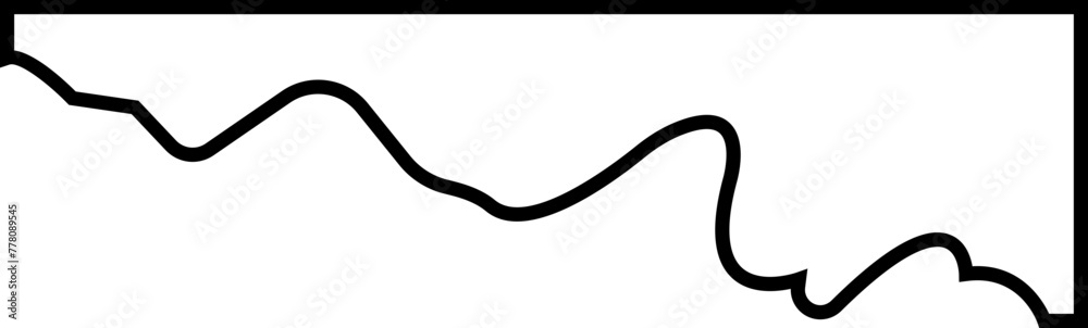 Border shape in outline style editable stock for website design. Vector ...