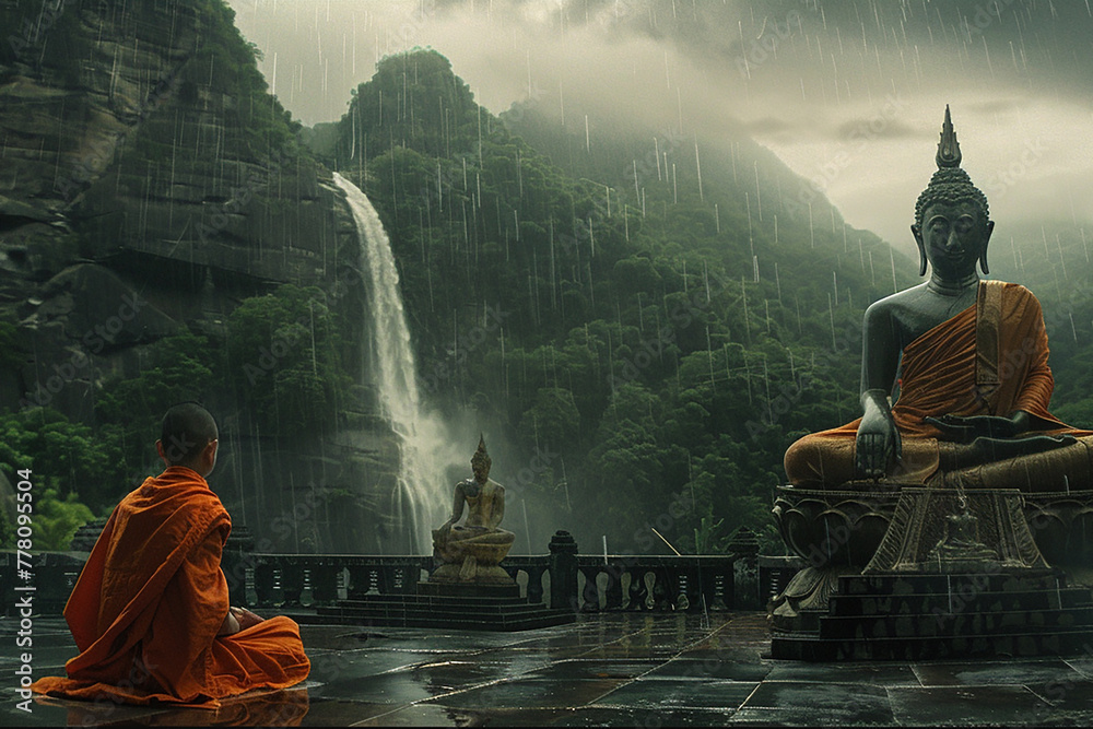Vesak Day Creative Concept for Card or Banner. Vesak Day is a holy day ...