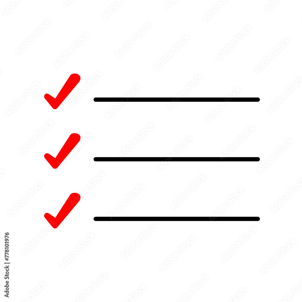 Check mark list task marker element or questionnaire poll survey ... Check mark list task marker element or questionnaire poll survey ...