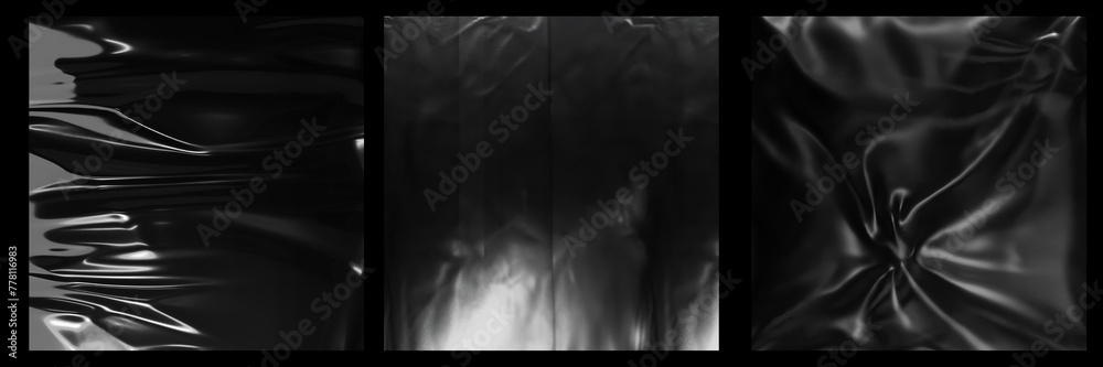 black plastic bag texture, wrap texture on a black background wallpaper ...