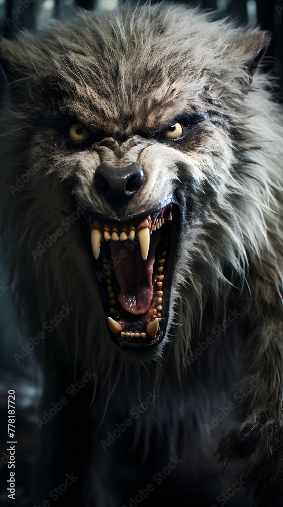 Werewolf, photo of a werewolf, werewolf photo fantasy figure, wolf ...