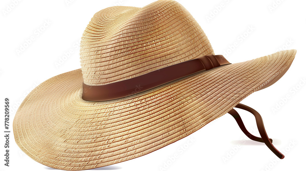 Beach hat clipart for sun protection Stock Illustration | Adobe Stock