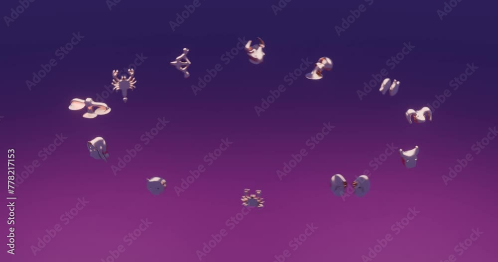 Zodiac signs, horoscope icons. Astrology symbols, Capricorn, Taurus ...