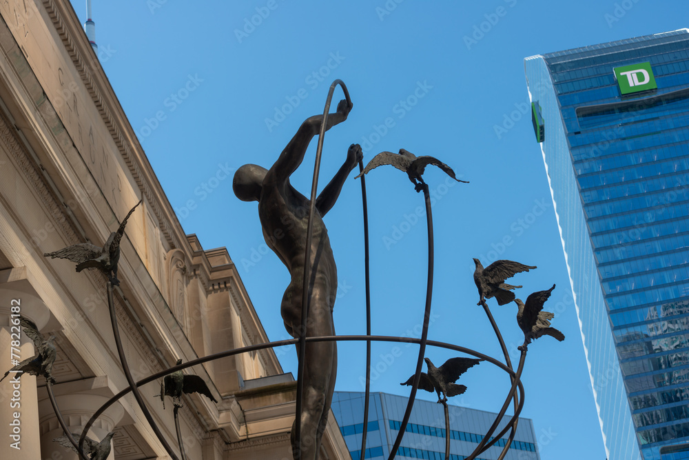 Francesco Perilli sculpture outside Union Station, a historic ...