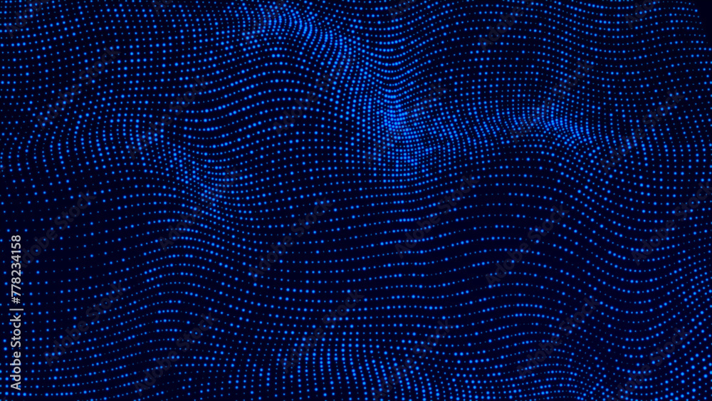 Graphic regular dots grid animation background. Panorama paper sheet ...
