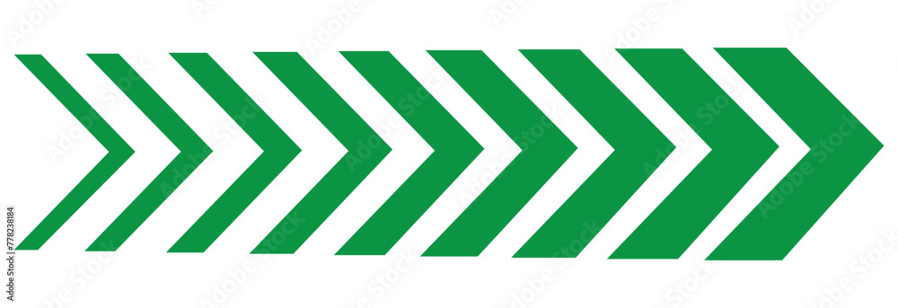 Dynamic moving arrow symbol. isolated on white background. Vector ...