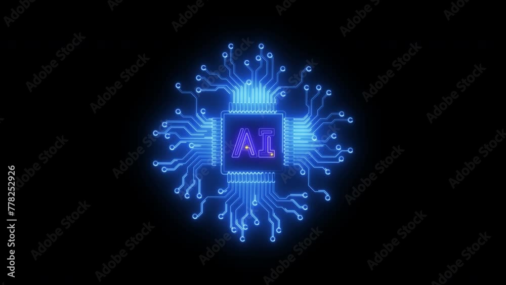 AI artificial intelligence, machine learning concept, big data, cloud computing, computer ...