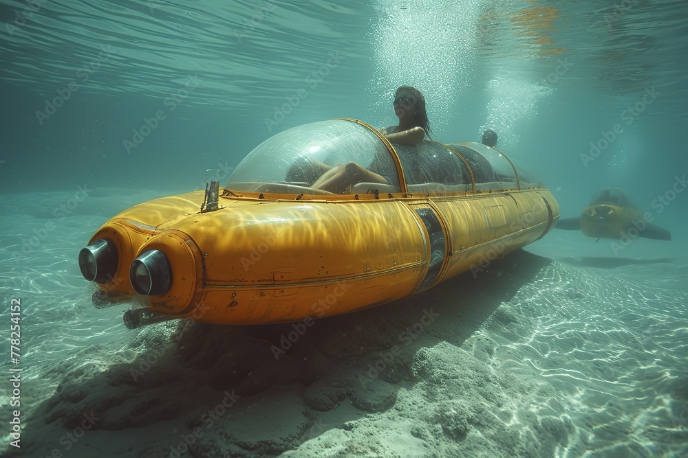 Human-Powered Submarine Race Submarine race powered by human effort in ...