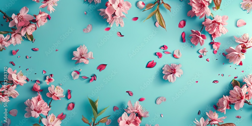 Soft pink spring flowers as a background ,wallpaper ,tulips ,cherry ...