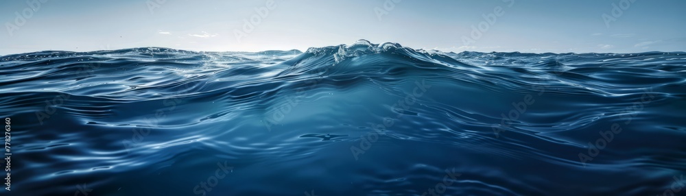 Delve into the enigmatic depths of the ocean with a side view that ...