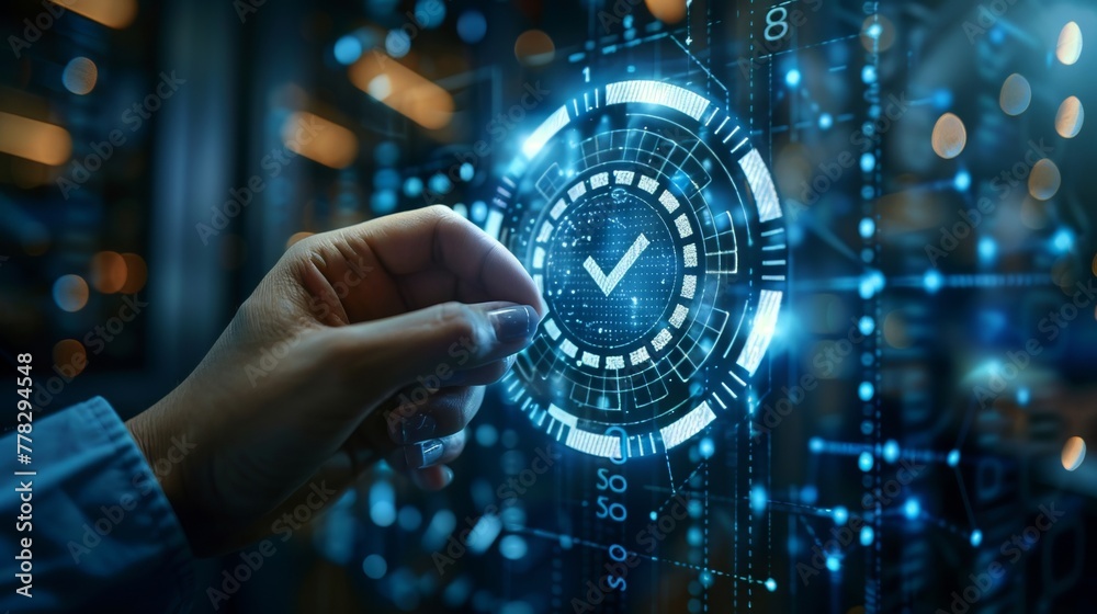 Digital visual certificate for service quality in business, ISO ...