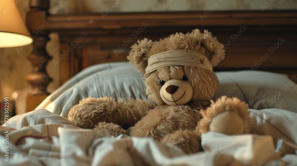 sick with a headache, seasonal influenza, allergic, high fever and ...