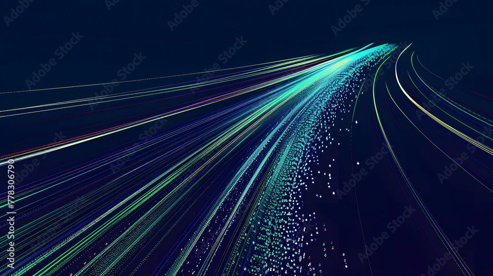 Wallpaper of technology for sending and exchanging information or flow ...