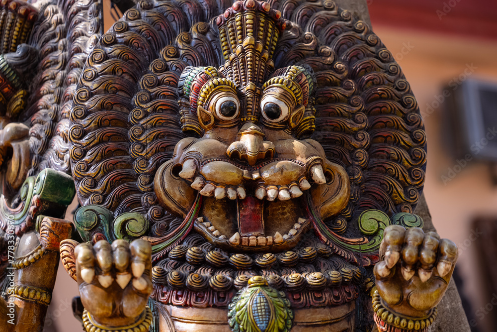 A handmade wooden idol of Hindu god sounds like a beautiful tribute to ...