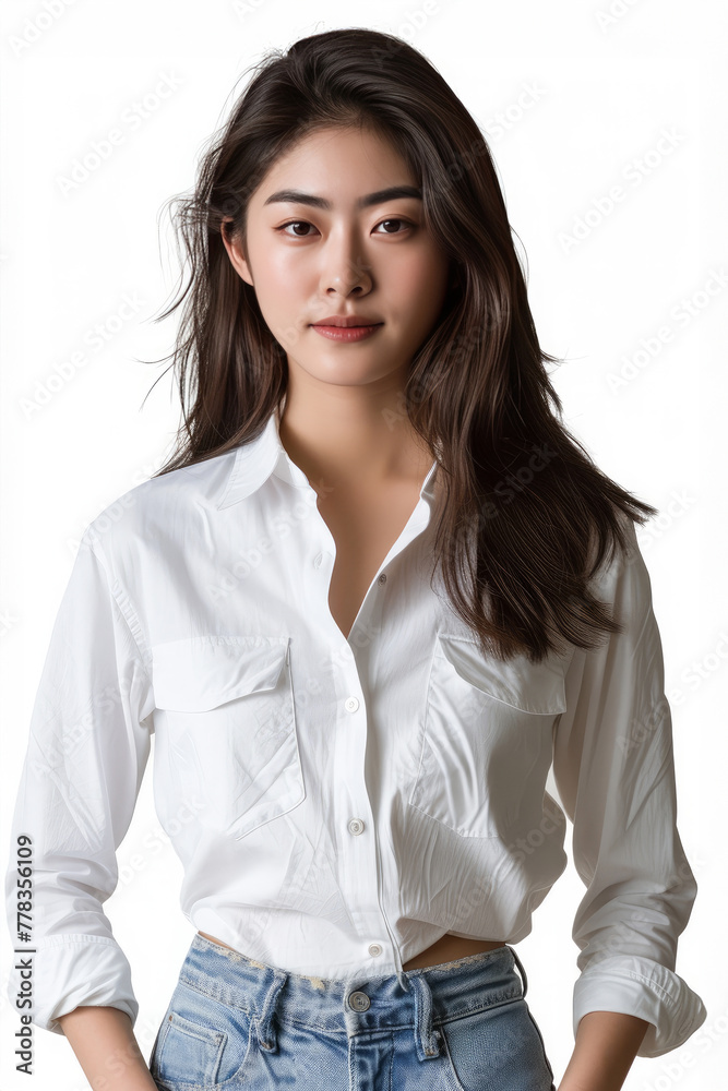 Full face no crop of a Pretty Young Chinese Super Model in a Classic ...