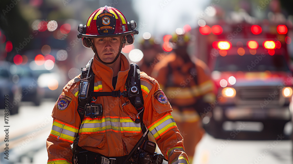 Mass Casualty Incident: At the scene of a tragic accident, emergency ...