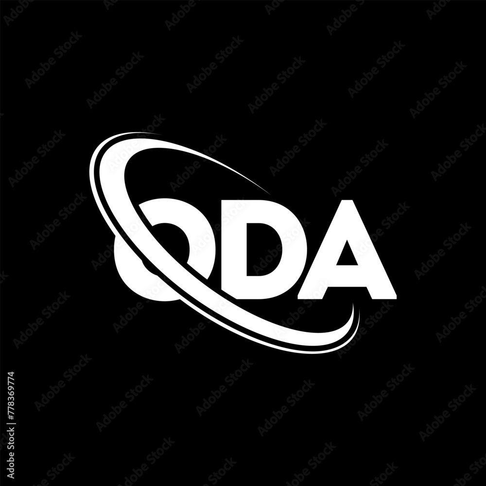 ODA logo. ODA letter. ODA letter logo design. Initials ODA logo linked ...