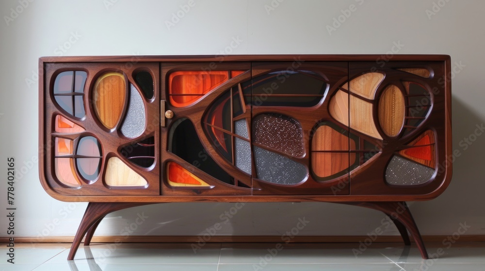 50s Inspired Vintage Sideboard in Mid Century Modern Design for ...