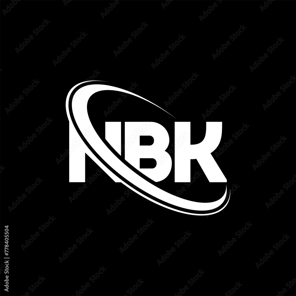 NBK logo. NBK letter. NBK letter logo design. Initials NBK logo linked with circle and uppercase ...