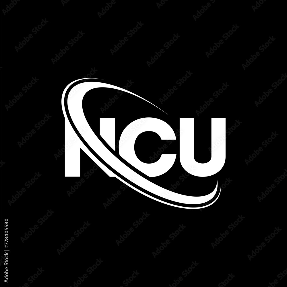 NCU logo. NCU letter. NCU letter logo design. Initials NCU logo linked ...