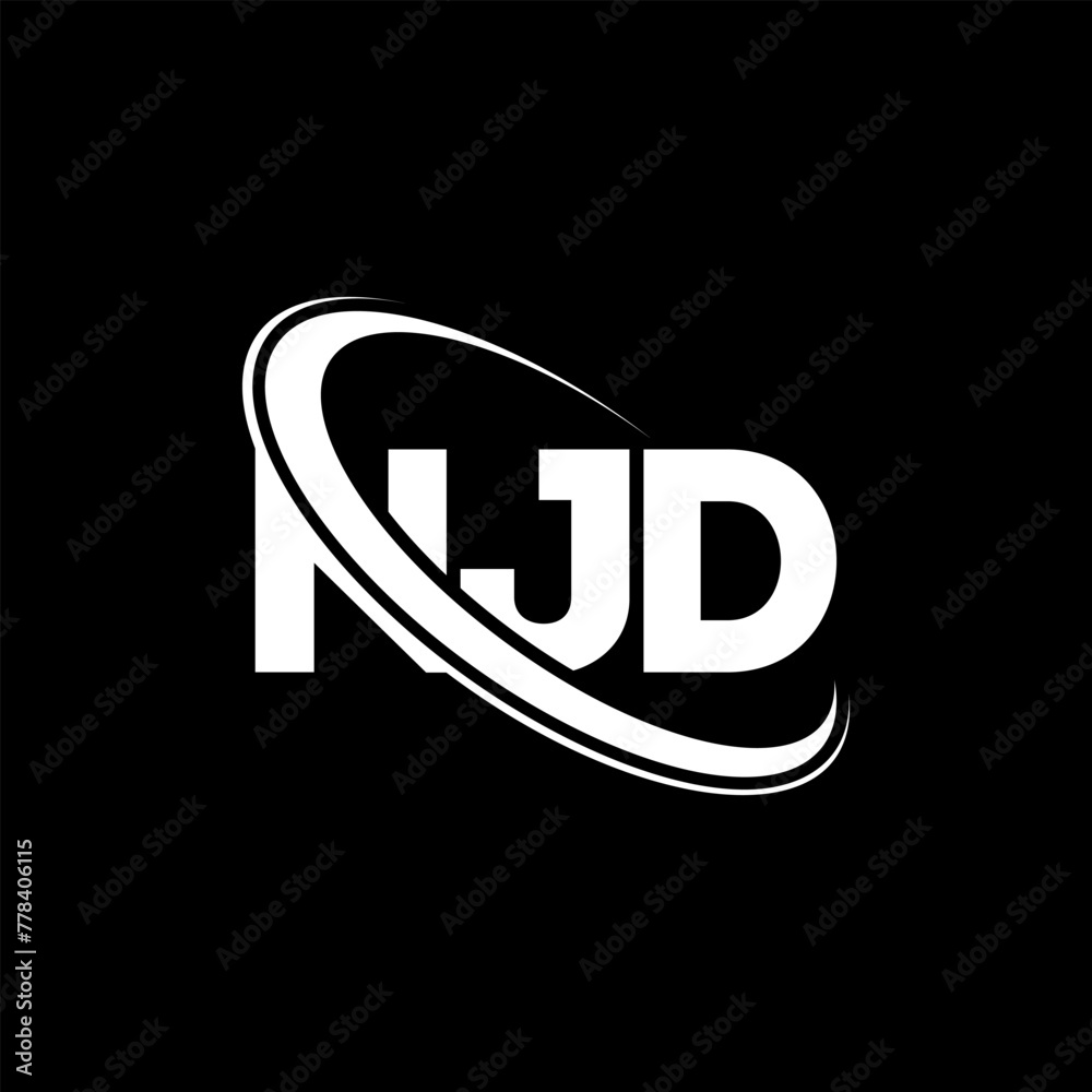 NJD logo. NJD letter. NJD letter logo design. Initials NJD logo linked ...