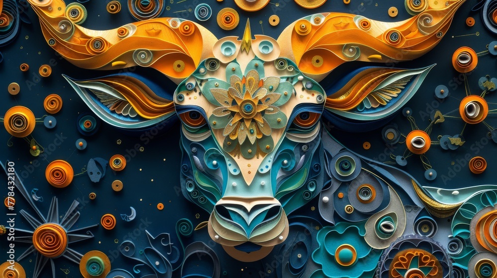 Digital Zodiac: Quilled Paper Art with Coding Symbols, Emojis, and Tech ...